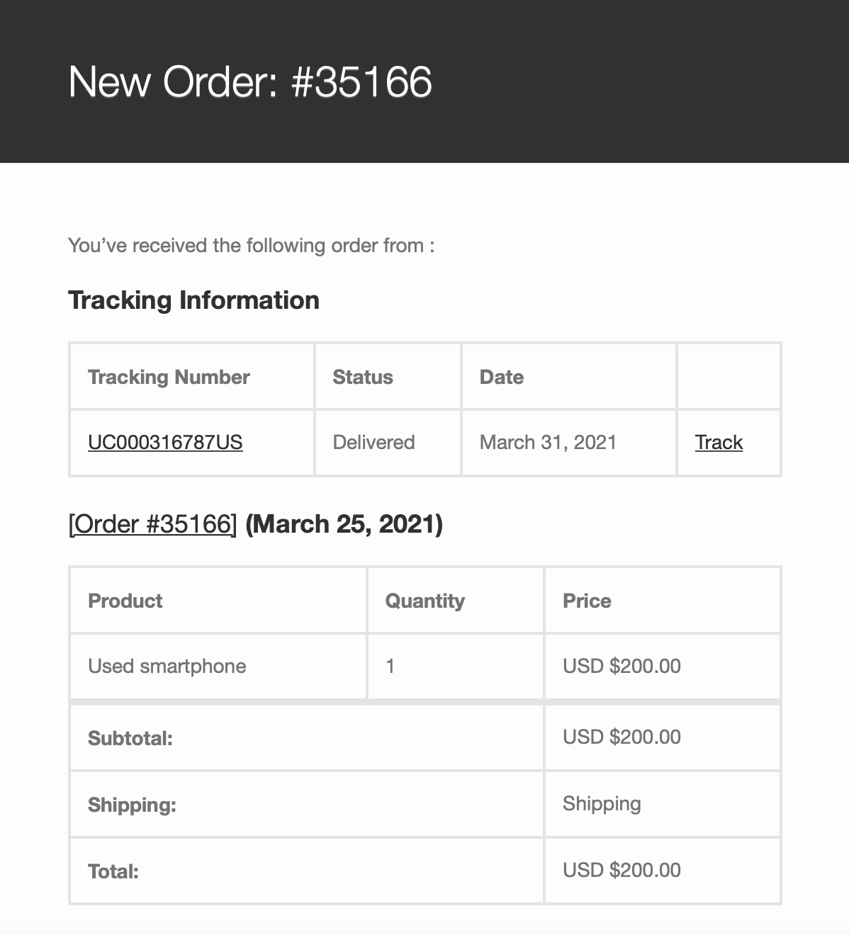 How customers can track shipments? - 1TeamSoftware